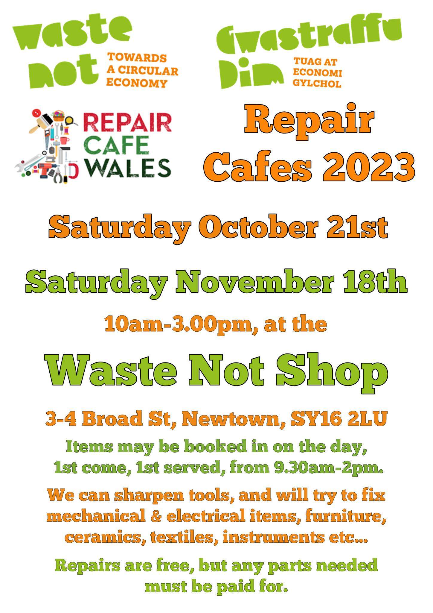 Repair Cafe - Newtown Community Website